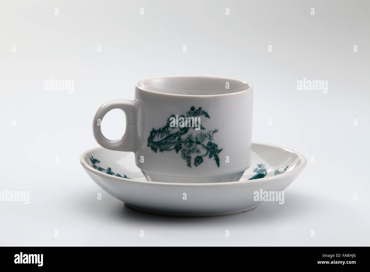 old style of old coffee cup Stock Photo - Alamy