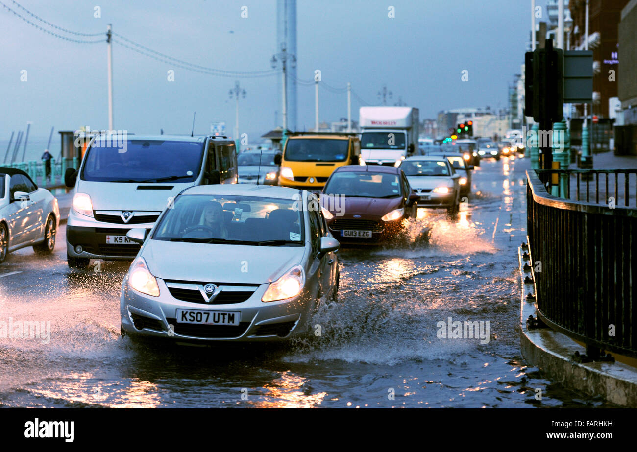 Brighton seafront flooding hi-res stock photography and images - Alamy