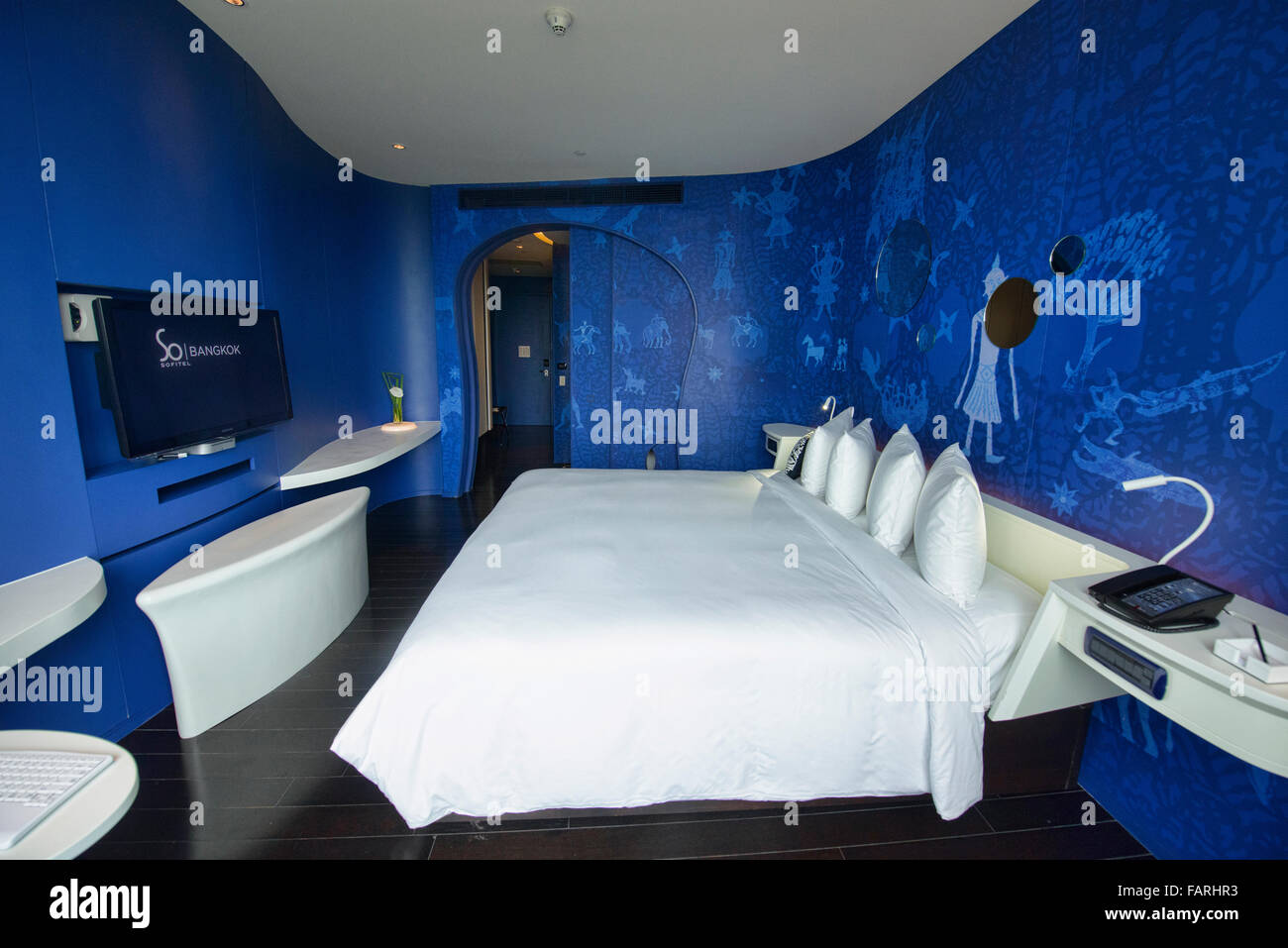 Cool room design at the Sofitel So in Bangkok, Thailand Stock Photo - Alamy