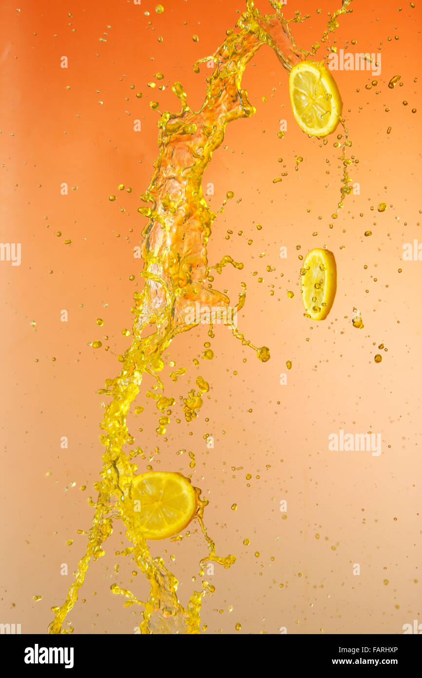 stock image of the orange juice splash Stock Photo - Alamy