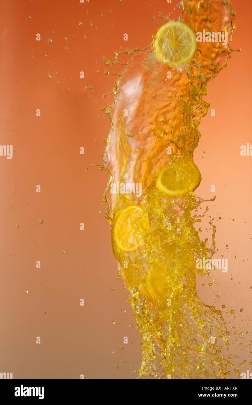 stock image of the orange juice splash Stock Photo - Alamy