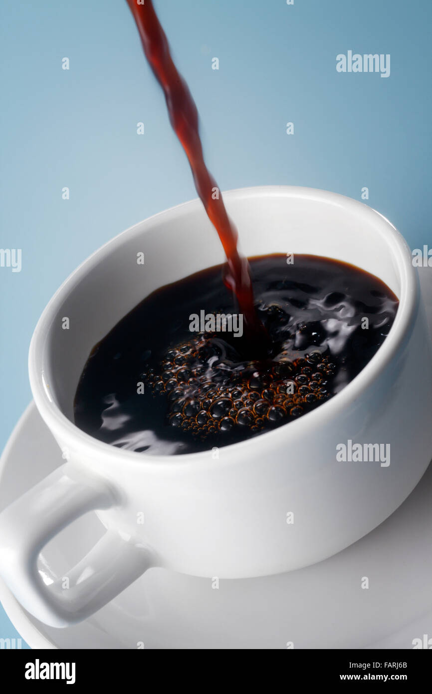 stock image of pouring coffee Stock Photo - Alamy