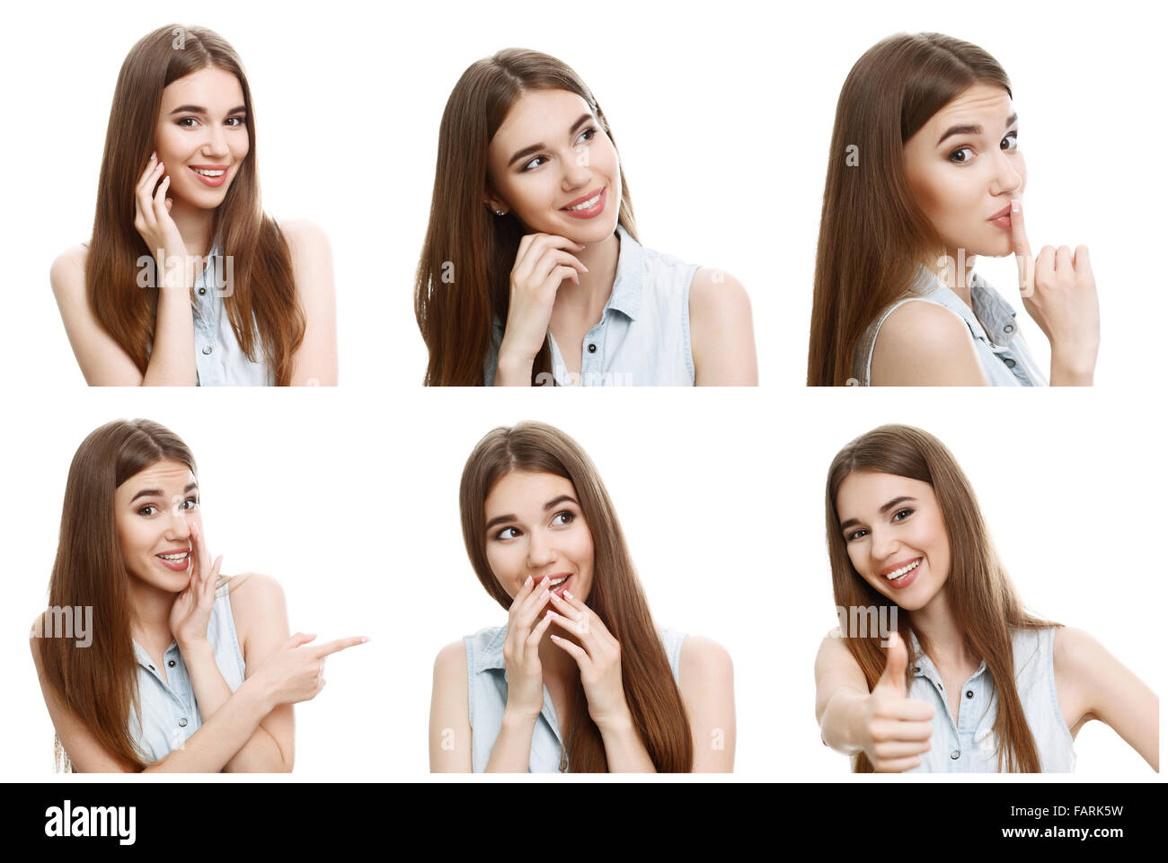 Young girl acting totally positive Stock Photo - Alamy