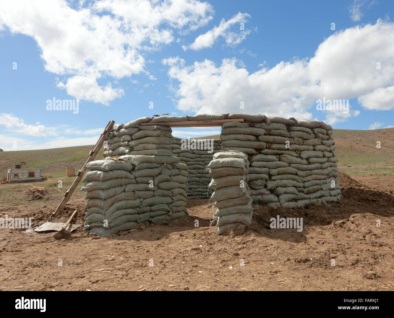 Concrete sandbag construction hi-res stock photography and images - Alamy