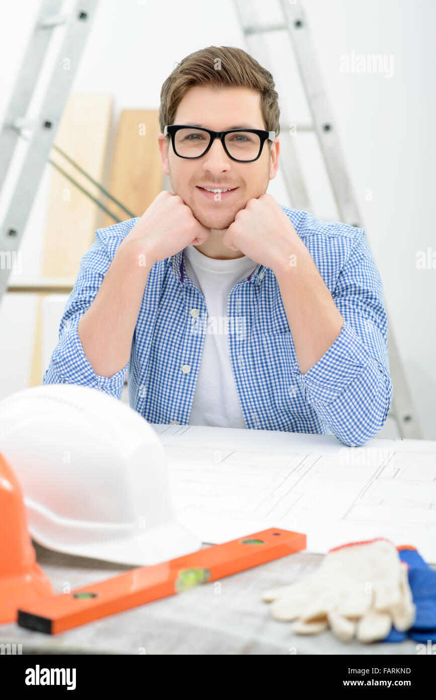 Handsome glasses hi-res stock photography and images - Alamy