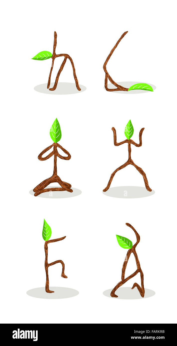 Yoga cartoon hi-res stock photography and images - Alamy