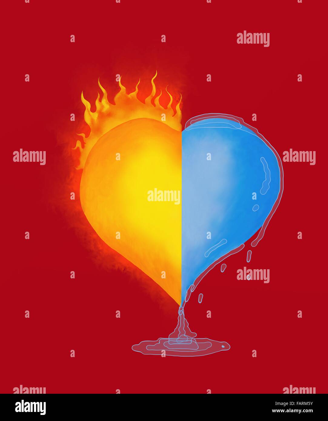 Heart shape water can hi-res stock photography and images - Alamy