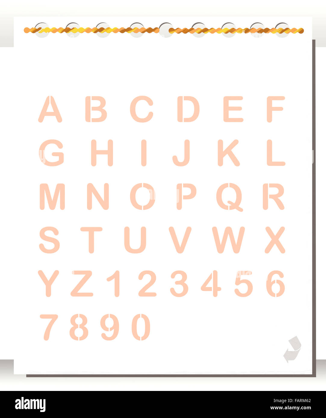 A z alphabet numbers Cut Out Stock Images & Pictures - Alamy