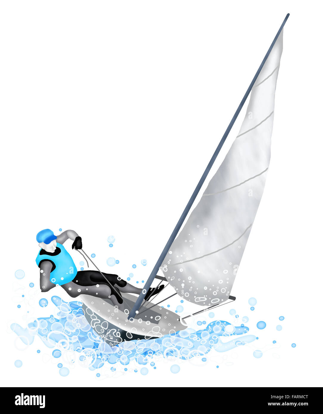 Competitive sailing Cut Out Stock Images & Pictures - Alamy