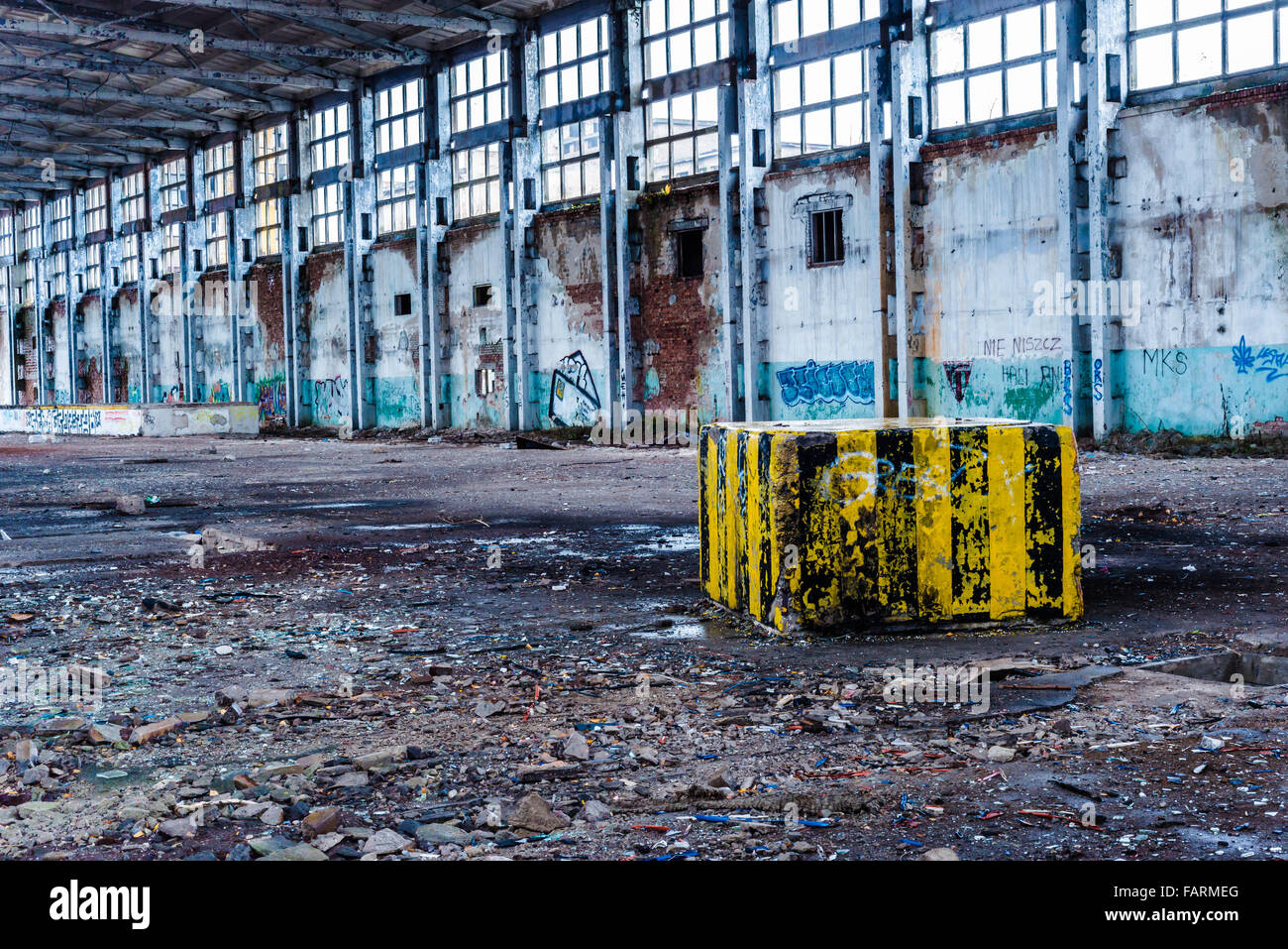 old destroyed factory Stock Photo - Alamy