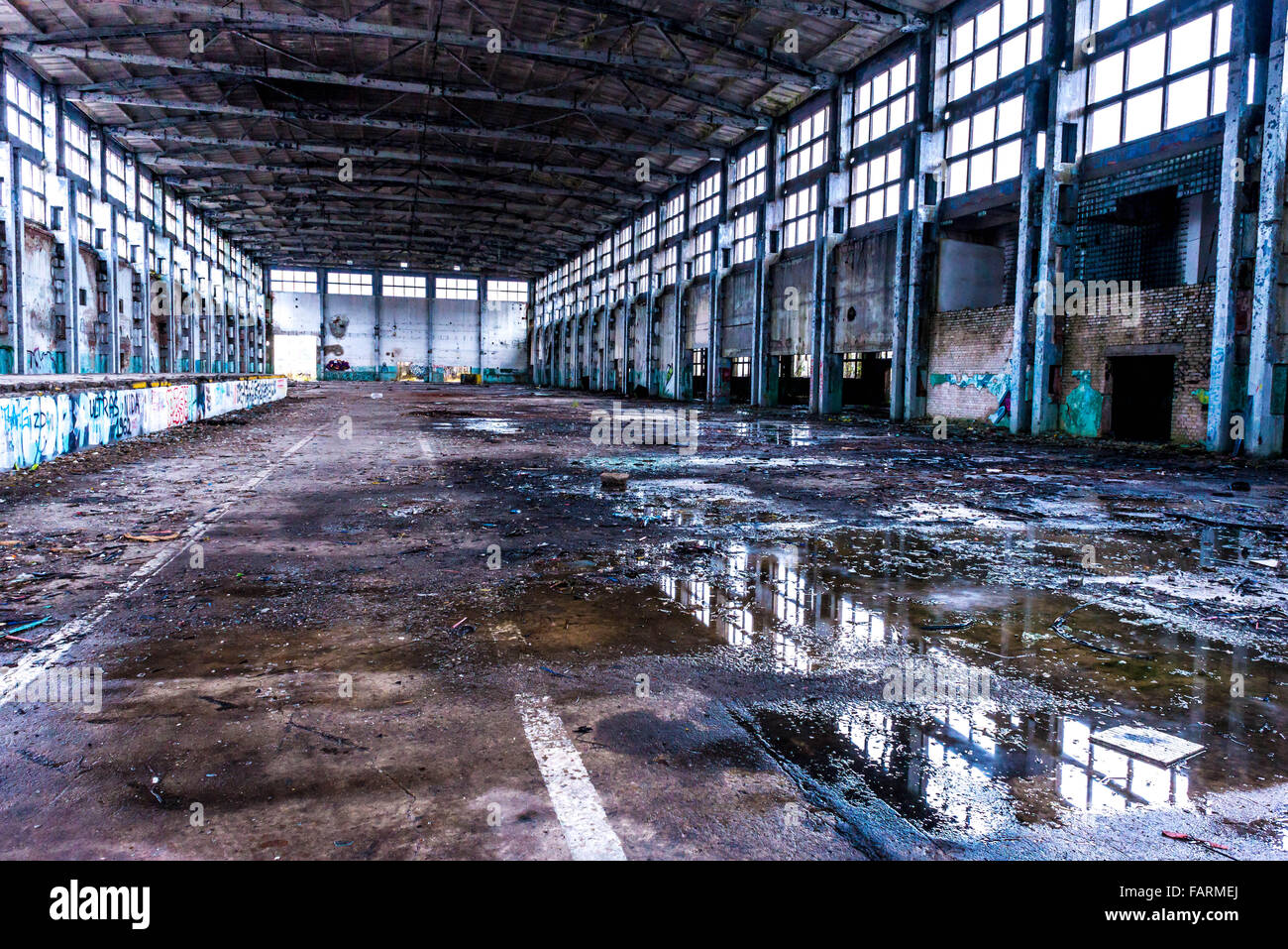 old destroyed factory Stock Photo - Alamy