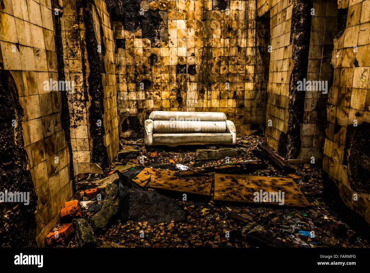 old destroyed factory Stock Photo - Alamy