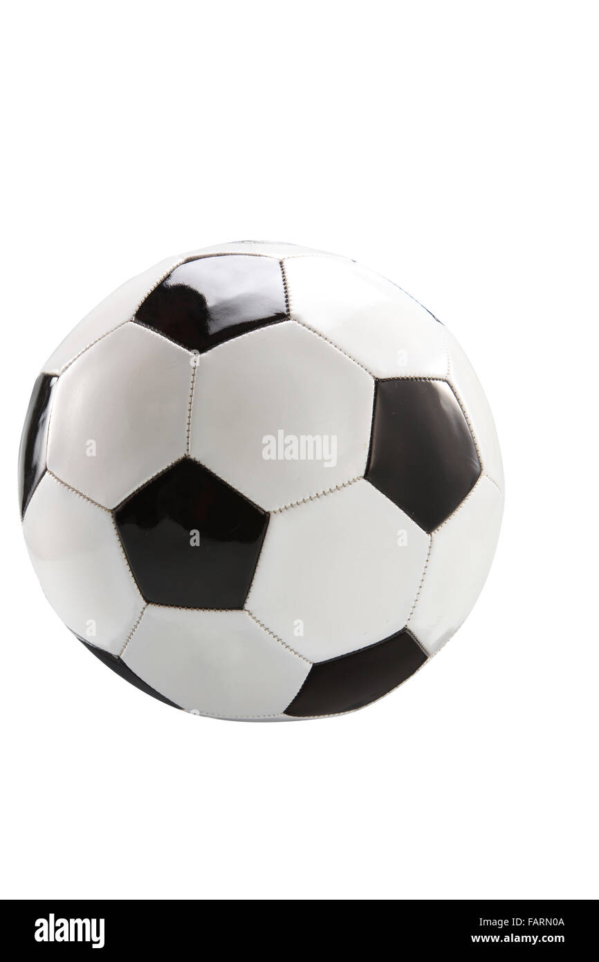 Single soccer ball isolated on plain background, clipping path included ...