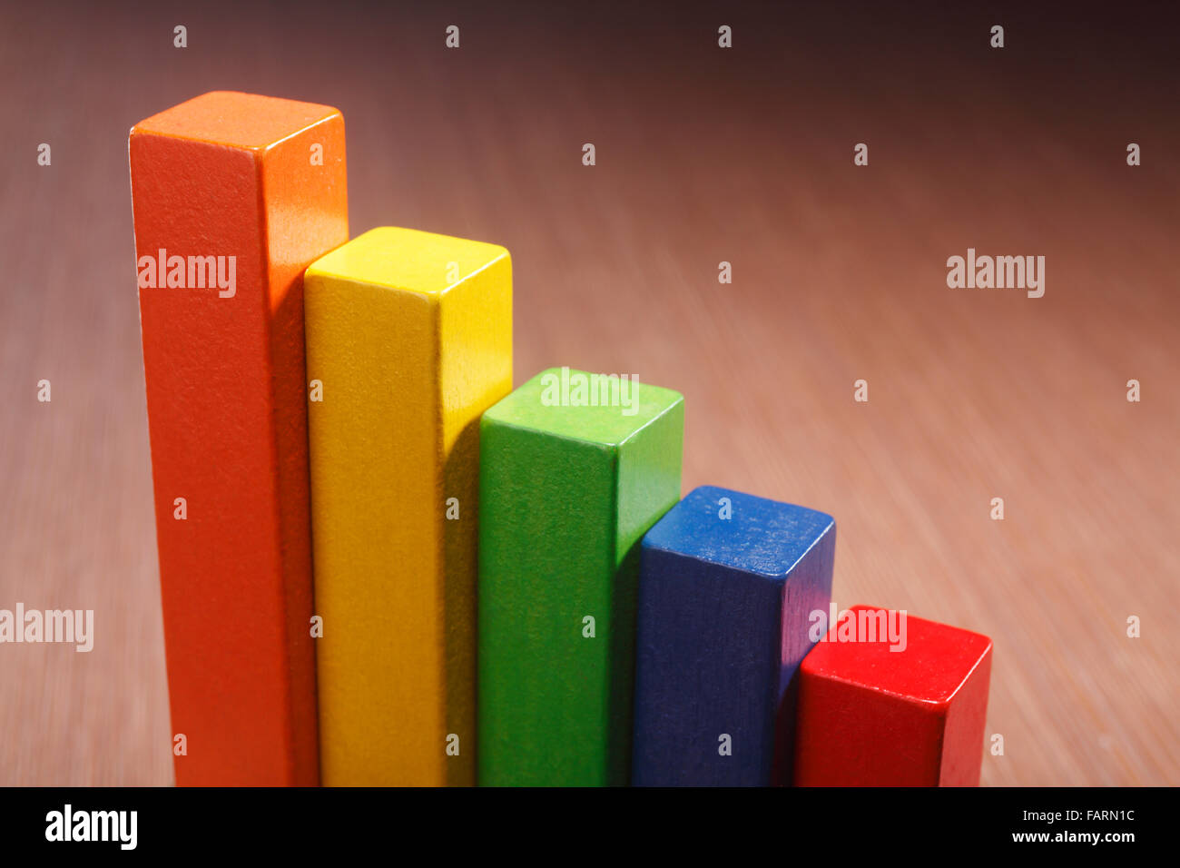 busines concept of colorful wooden block Stock Photo - Alamy