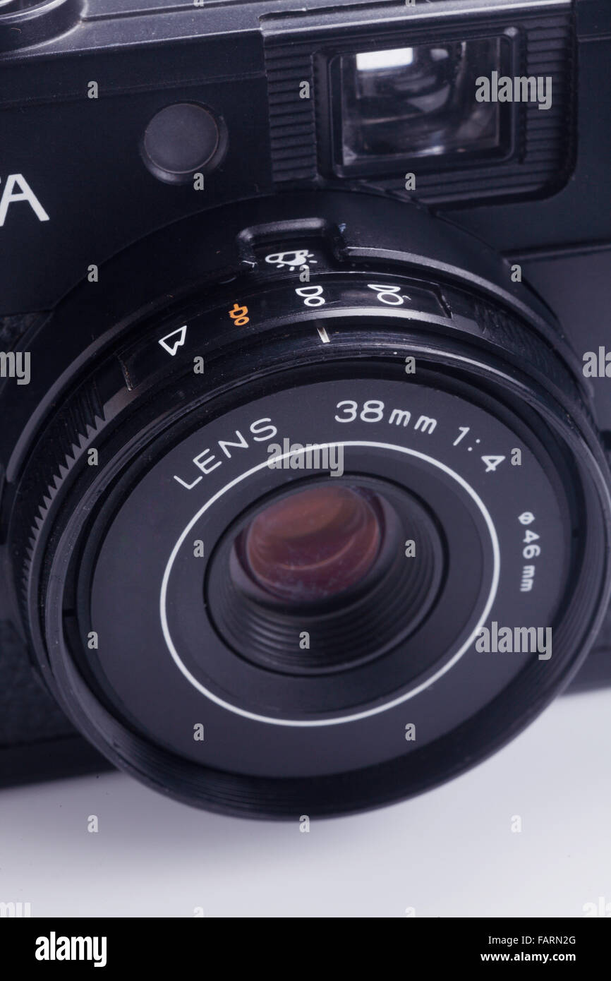 old fashion of point and shot camera Stock Photo - Alamy