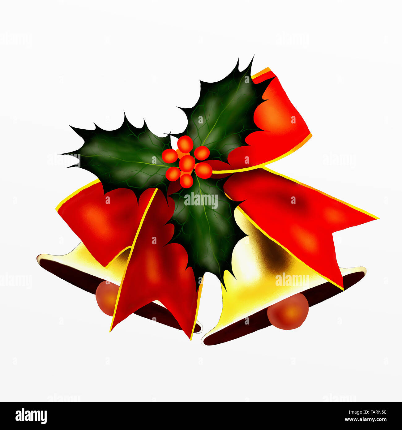 Jingle bells holly berries cartoon hi-res stock photography and images ...