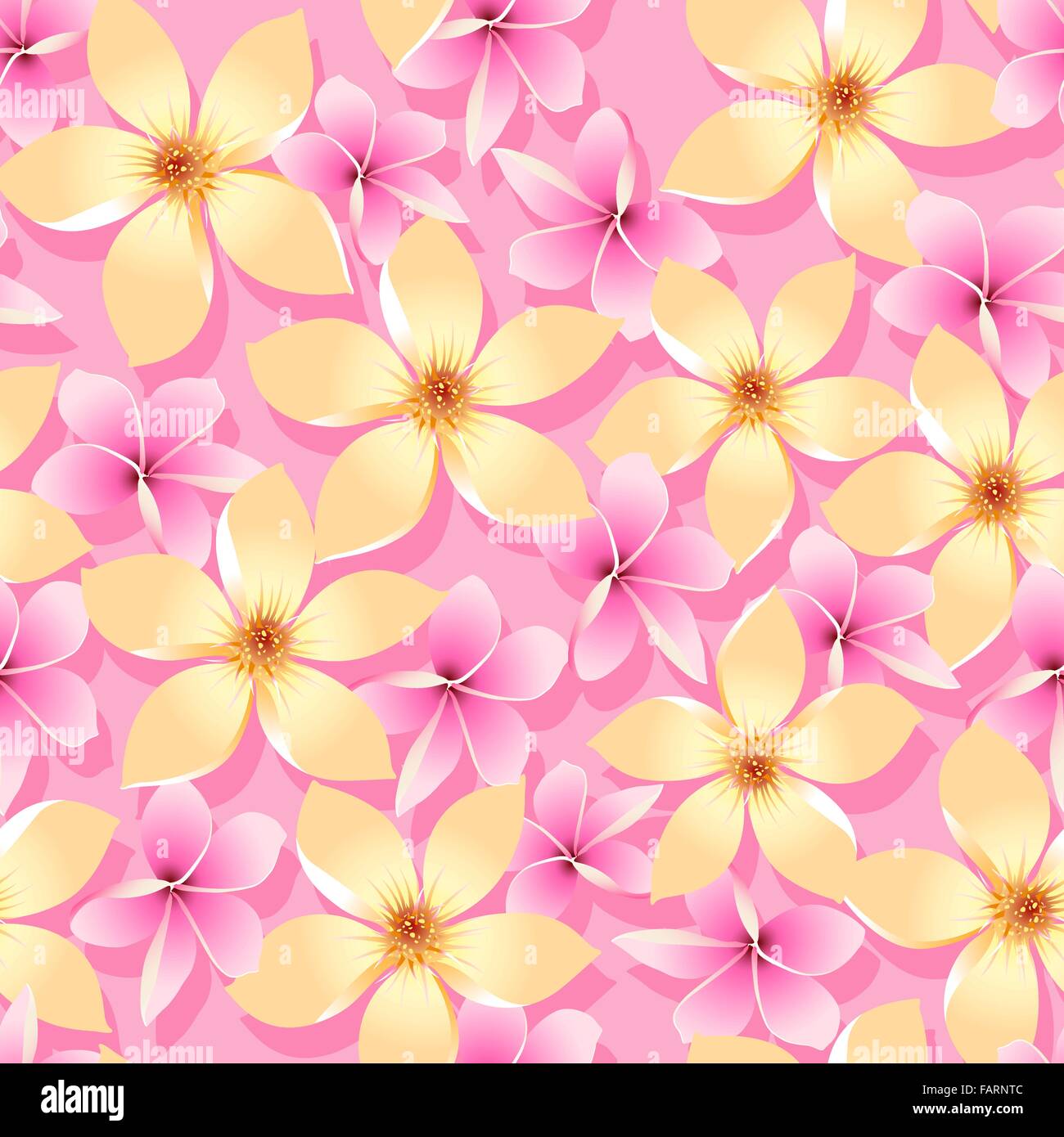 Pink and orange tropical flower Stock Vector Images - Alamy