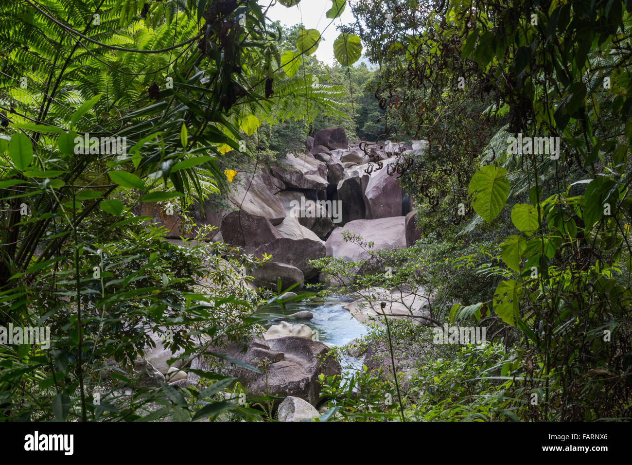 Photograph of the Babinda boulders in Queensland, Australia Stock Photo ...