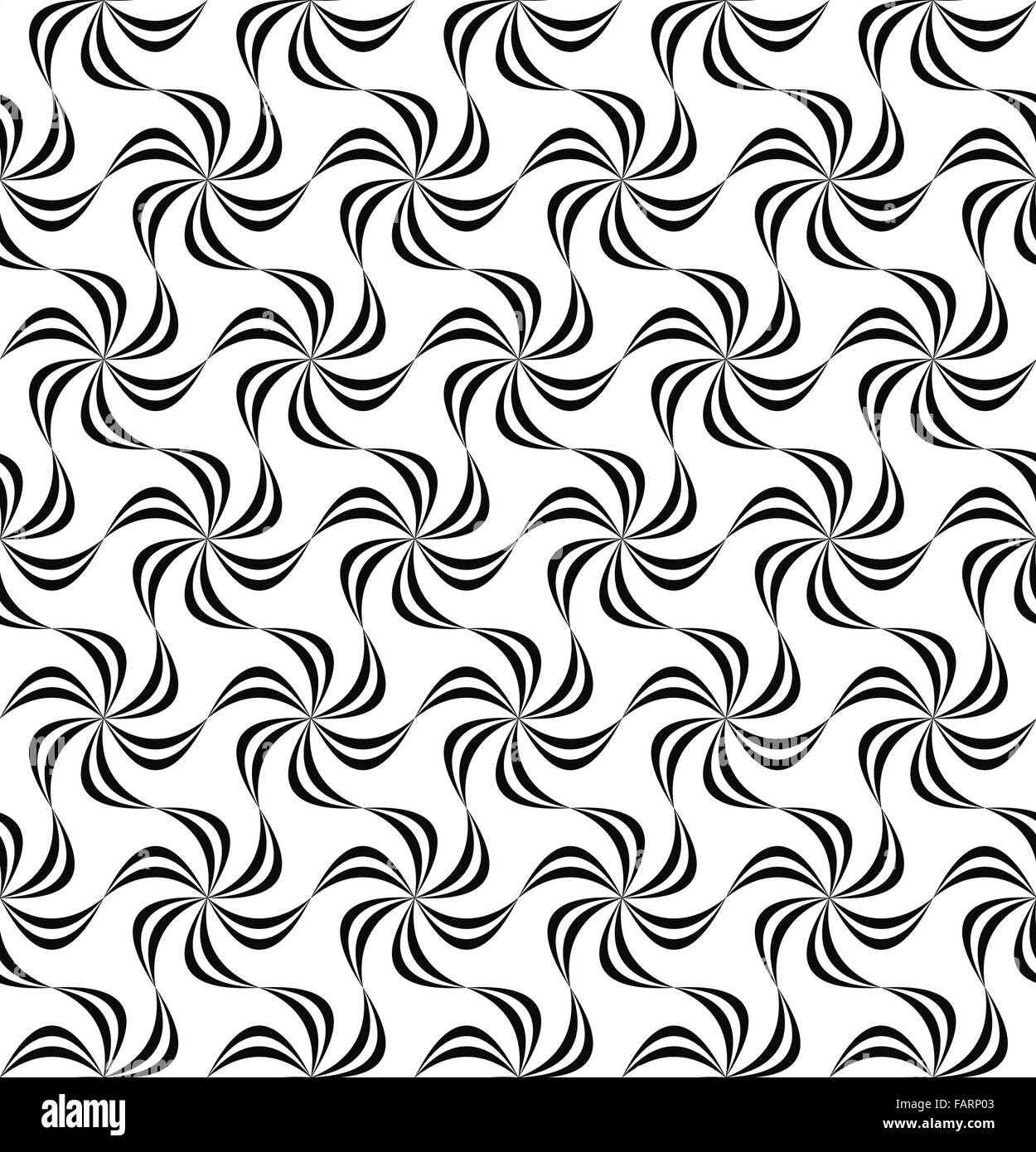 Repeating black white wave pattern hi-res stock photography and images - Alamy