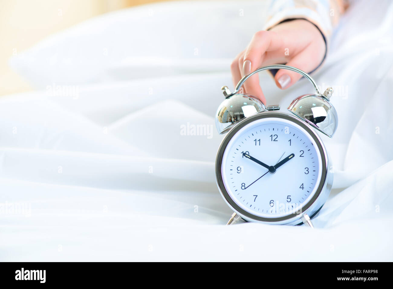 Clock showing an afternoon time Stock Photo - Alamy