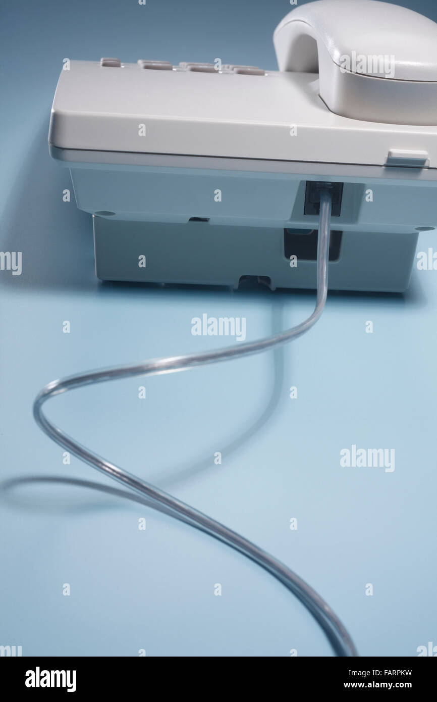 stock image of the line to phone Stock Photo - Alamy