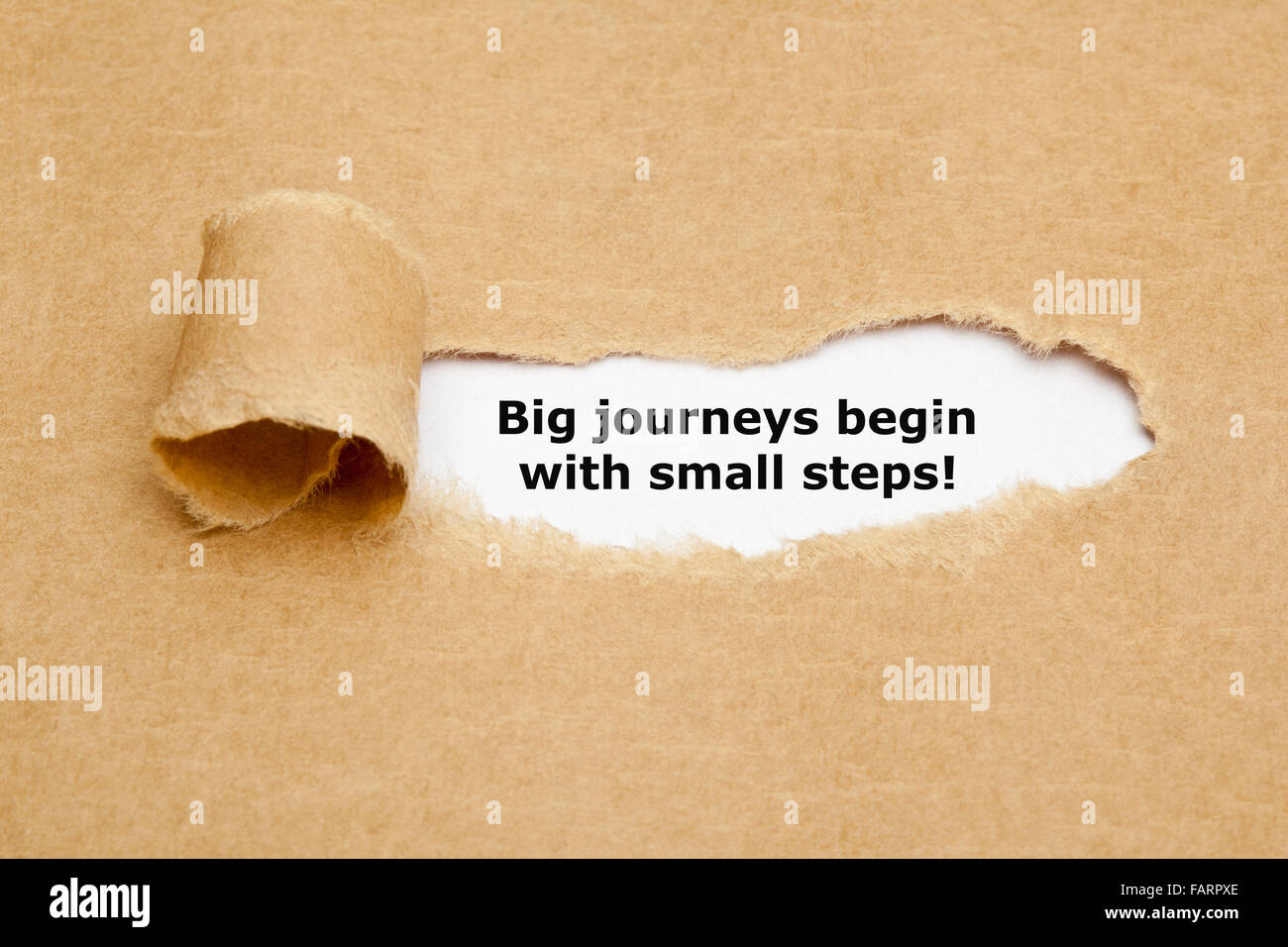 Inspirational quote big journeys hi-res stock photography and images ...