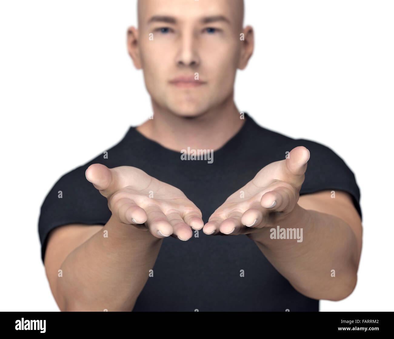 Open begging hand hi-res stock photography and images - Alamy