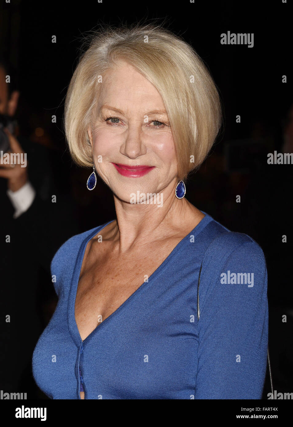 HELEN MIRREN UK film actress in January 2016. Photo Jeffrey Mayer Stock ...