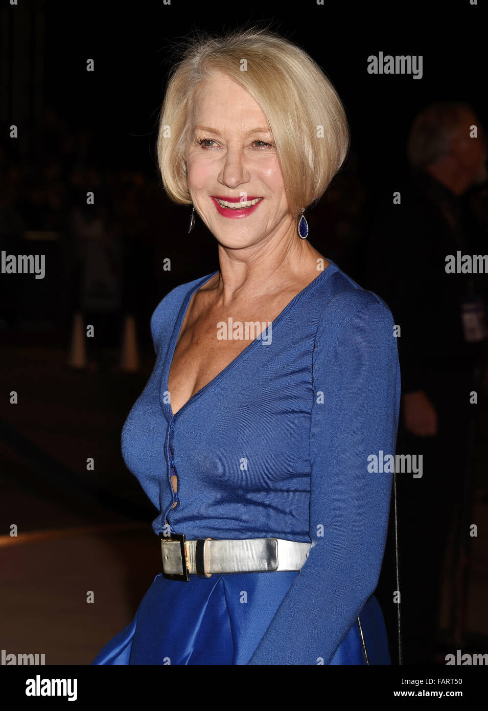 HELEN MIRREN UK film actress in January 2016. Photo Jeffrey Mayer Stock ...