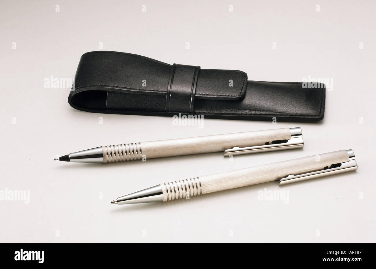 two pen on the white background Stock Photo - Alamy