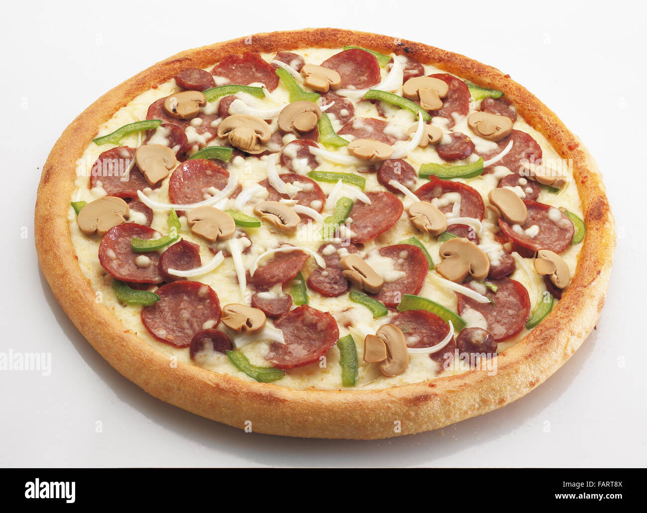 Isolated pizza meat vegetables hi-res stock photography and images - Alamy