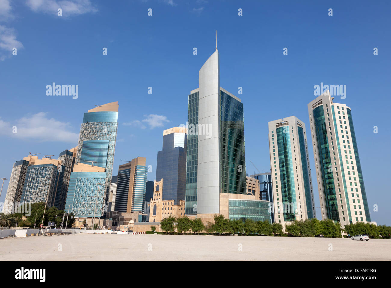 Doha downtown buildings, Qatar Stock Photo - Alamy