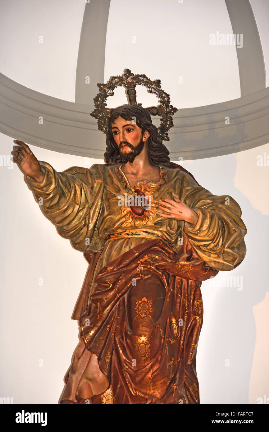 Holy Heart Christ Malaga Catholic Church Spanish Spain Andalusia Stock ...