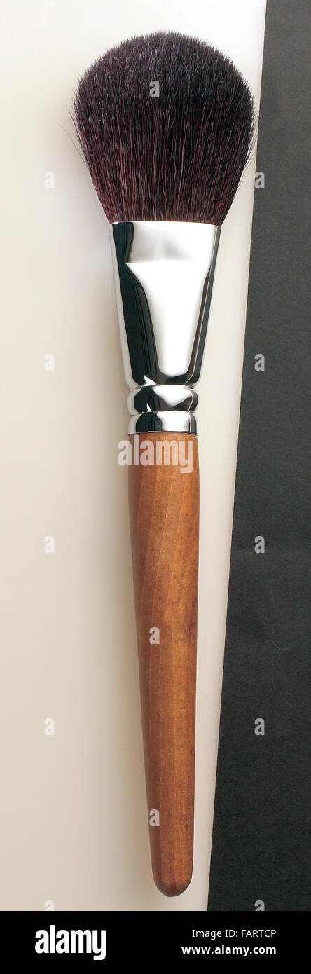 single powder brush against the white background Stock Photo - Alamy