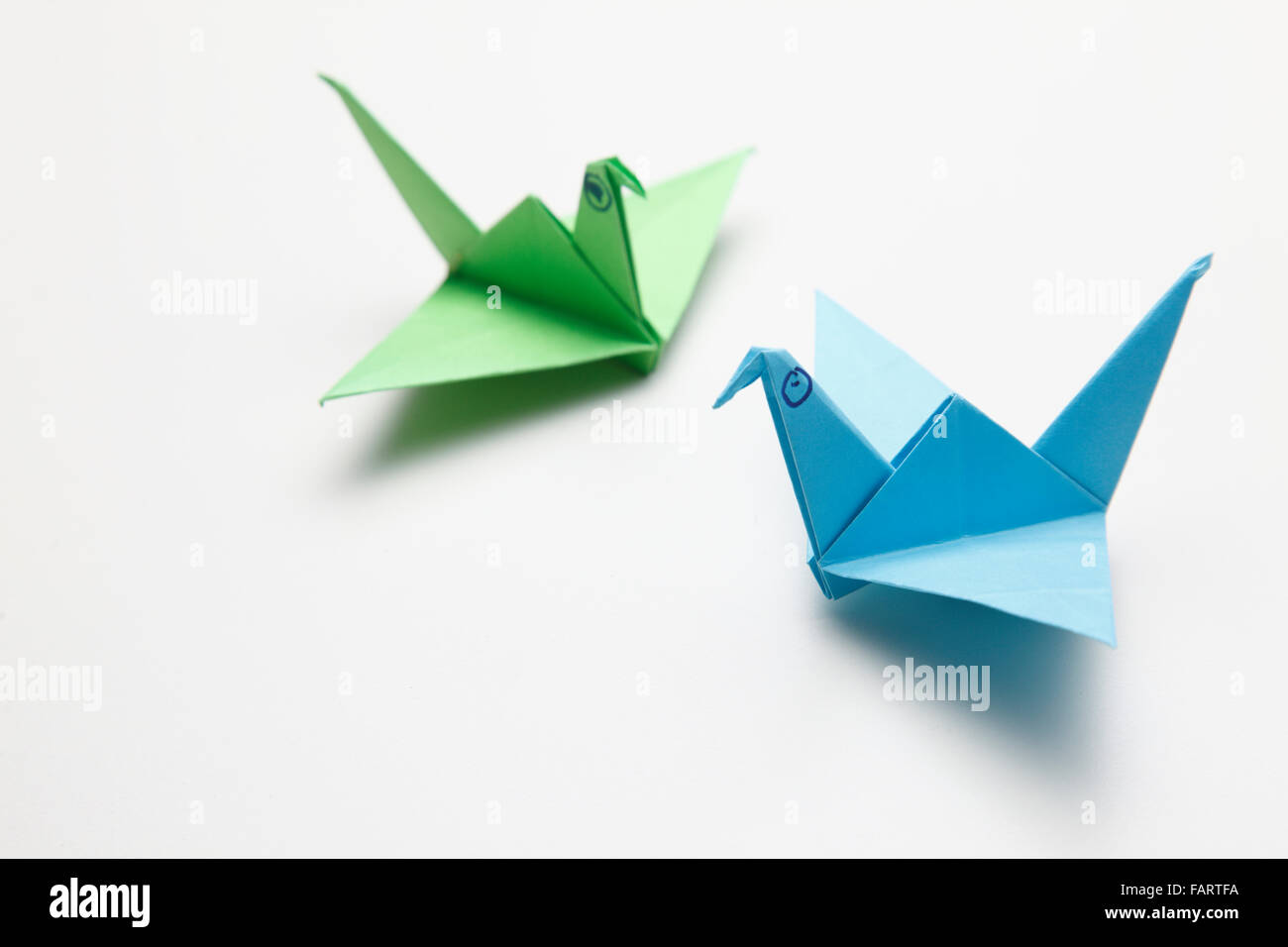 paper folded animal -origami bird Stock Photo - Alamy