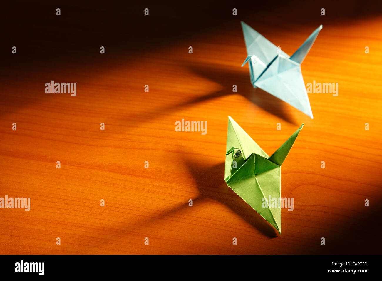 paper folded animal -origami bird Stock Photo - Alamy
