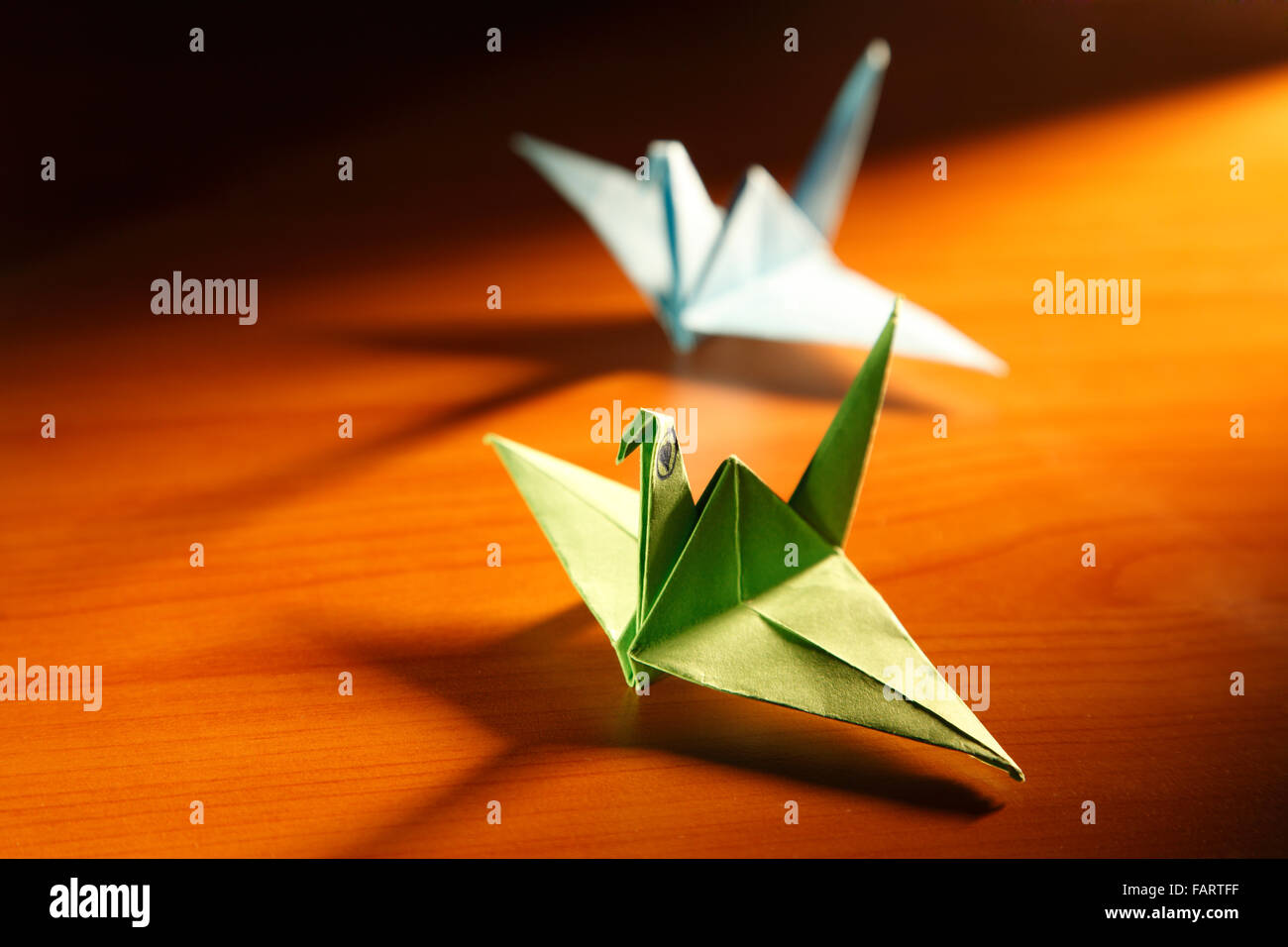 paper folded animal -origami bird Stock Photo - Alamy