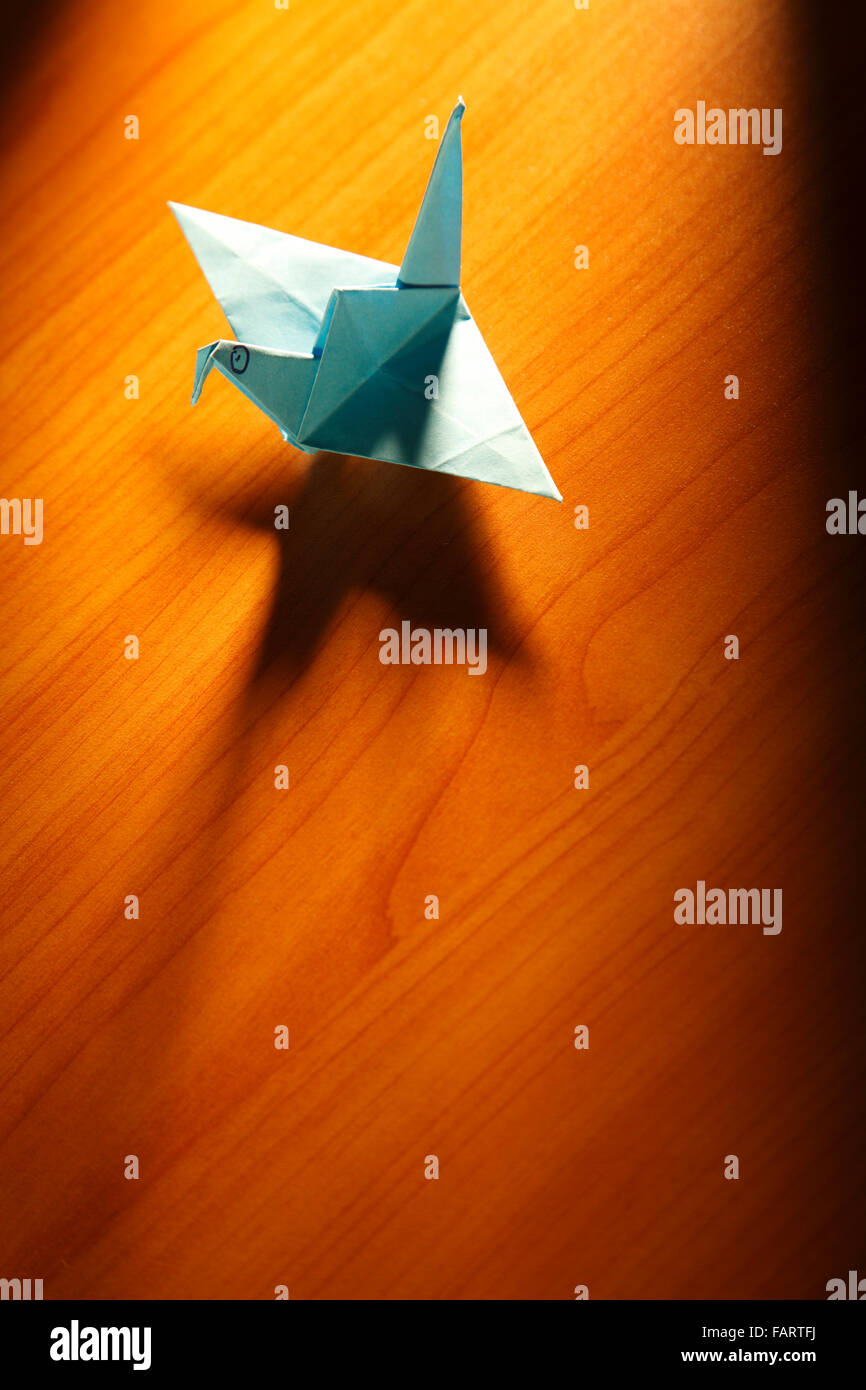 paper folded animal -origami bird Stock Photo - Alamy