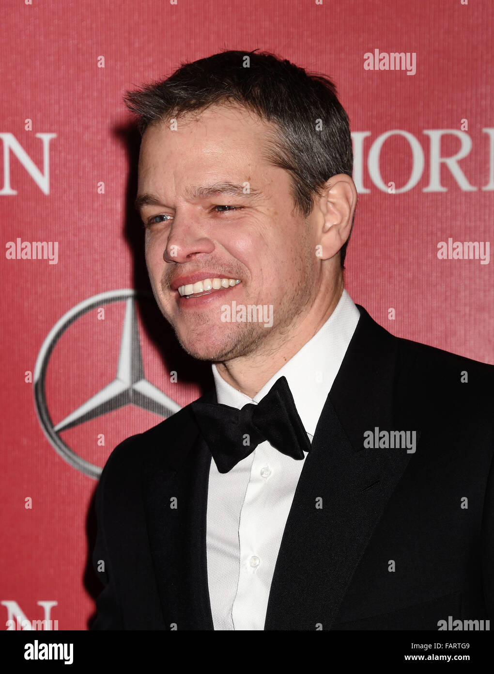 MATT DAMON US film actor in January 2016. Photo Jeffrey Mayer Stock ...