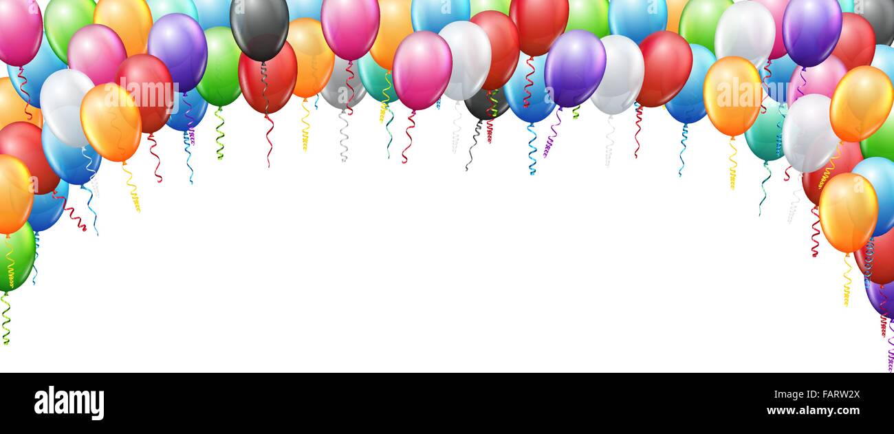 Balloons header template Stock Vector Image & Art - Alamy