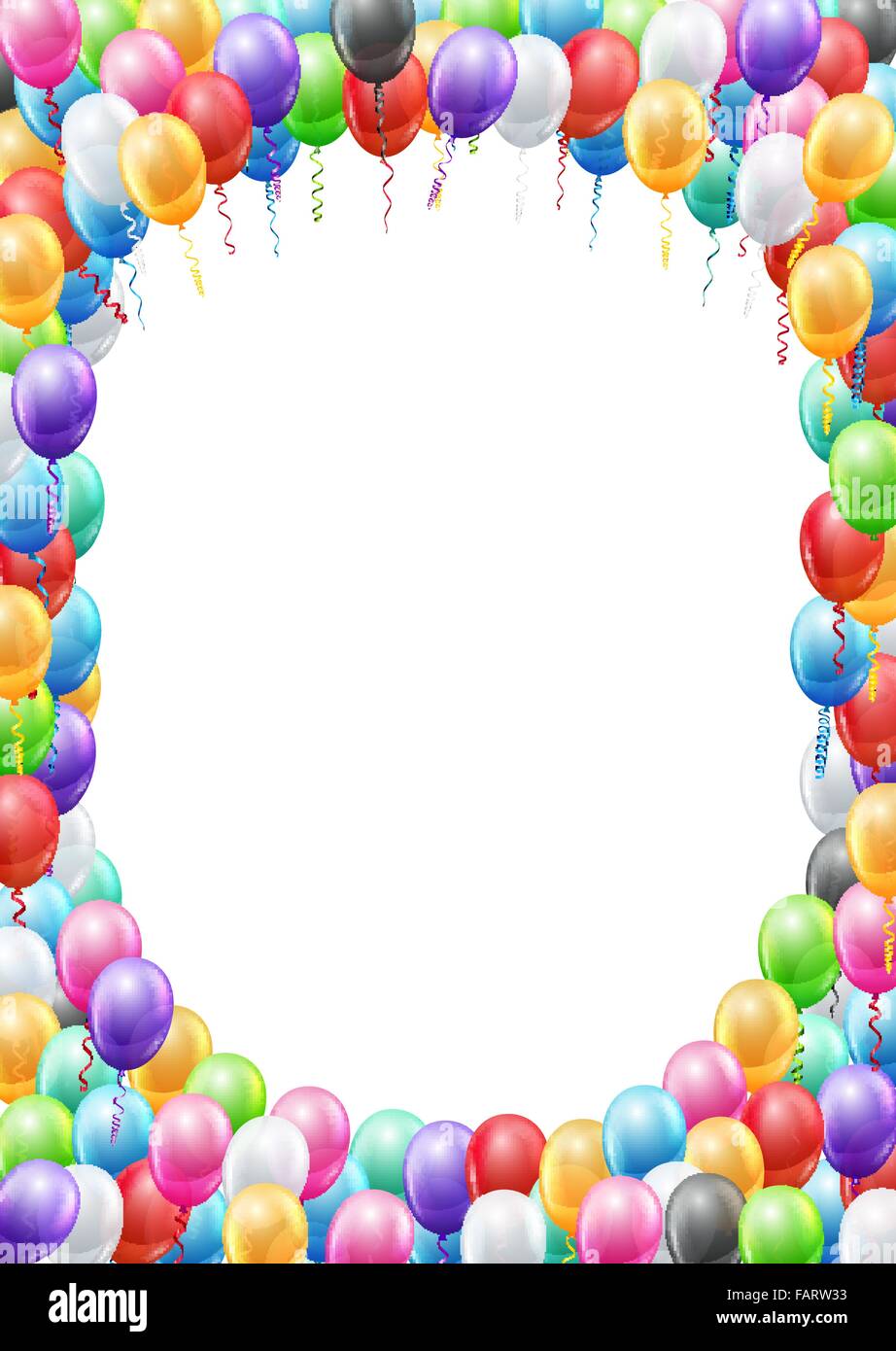 Balloons header template Stock Vector Image & Art - Alamy