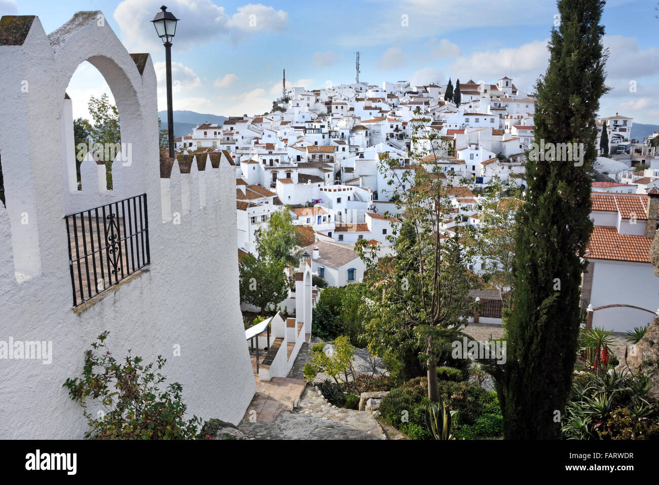 Comares ( Moorish white fortress town 8th century ) Spanish province of ...