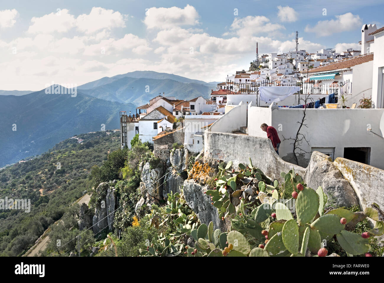 Comares ( Moorish white fortress town 8th century ) Spanish province of ...
