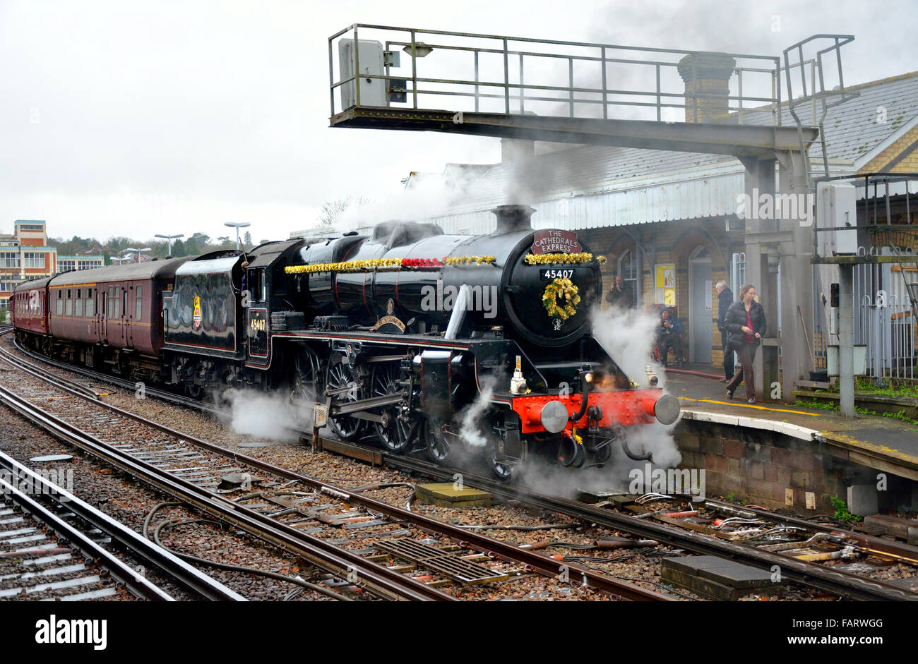 Maidstone East station, Kent, England. 'Cathedrals Express' special ...
