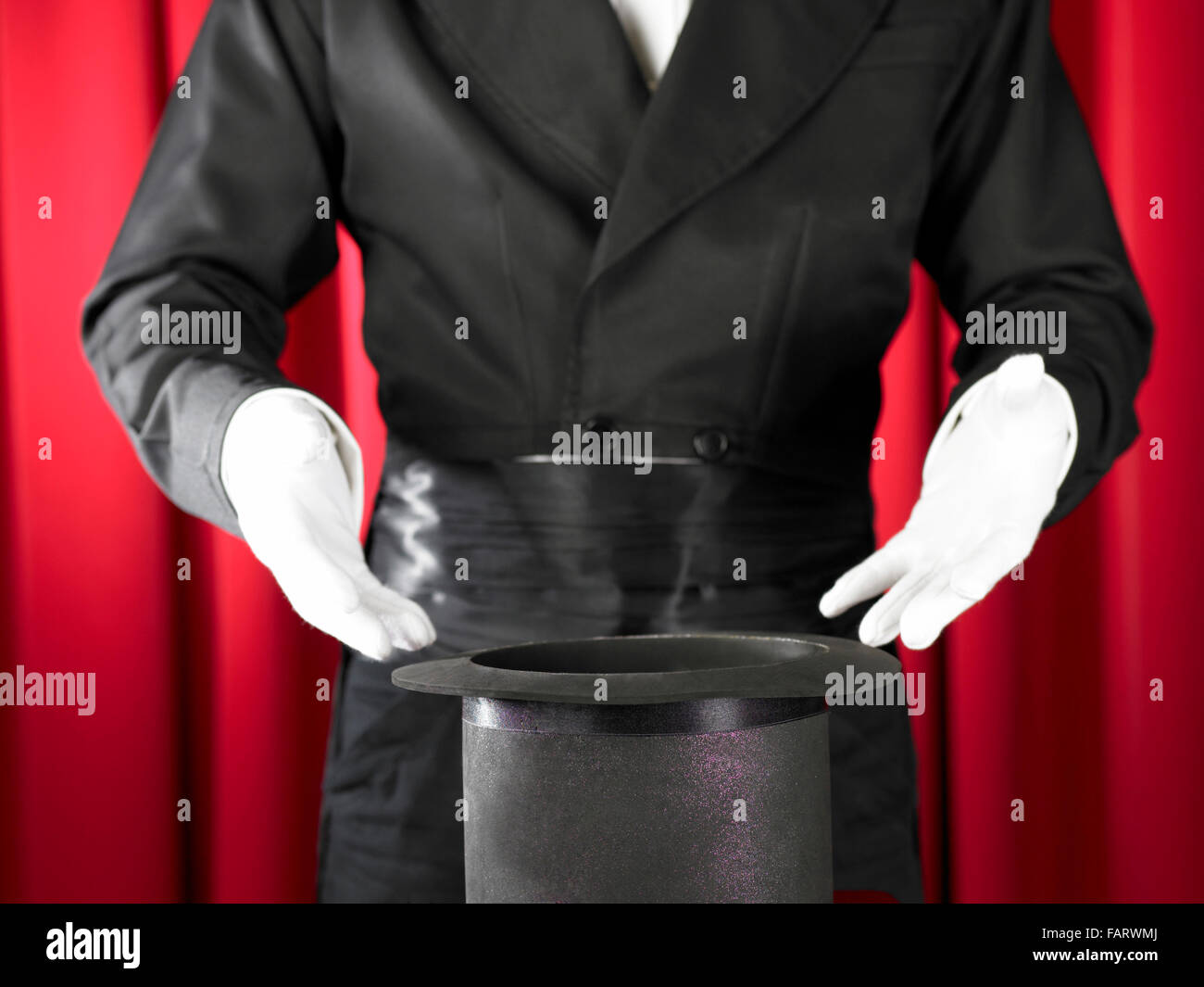 magician make something appear unexpectedly Stock Photo - Alamy