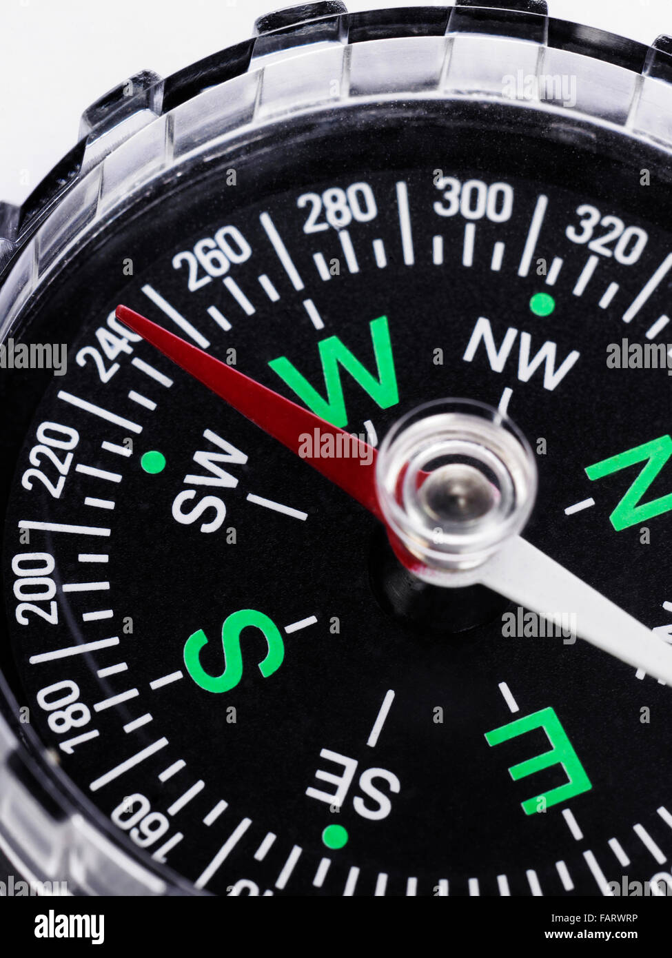 Close up of compass Stock Photo - Alamy