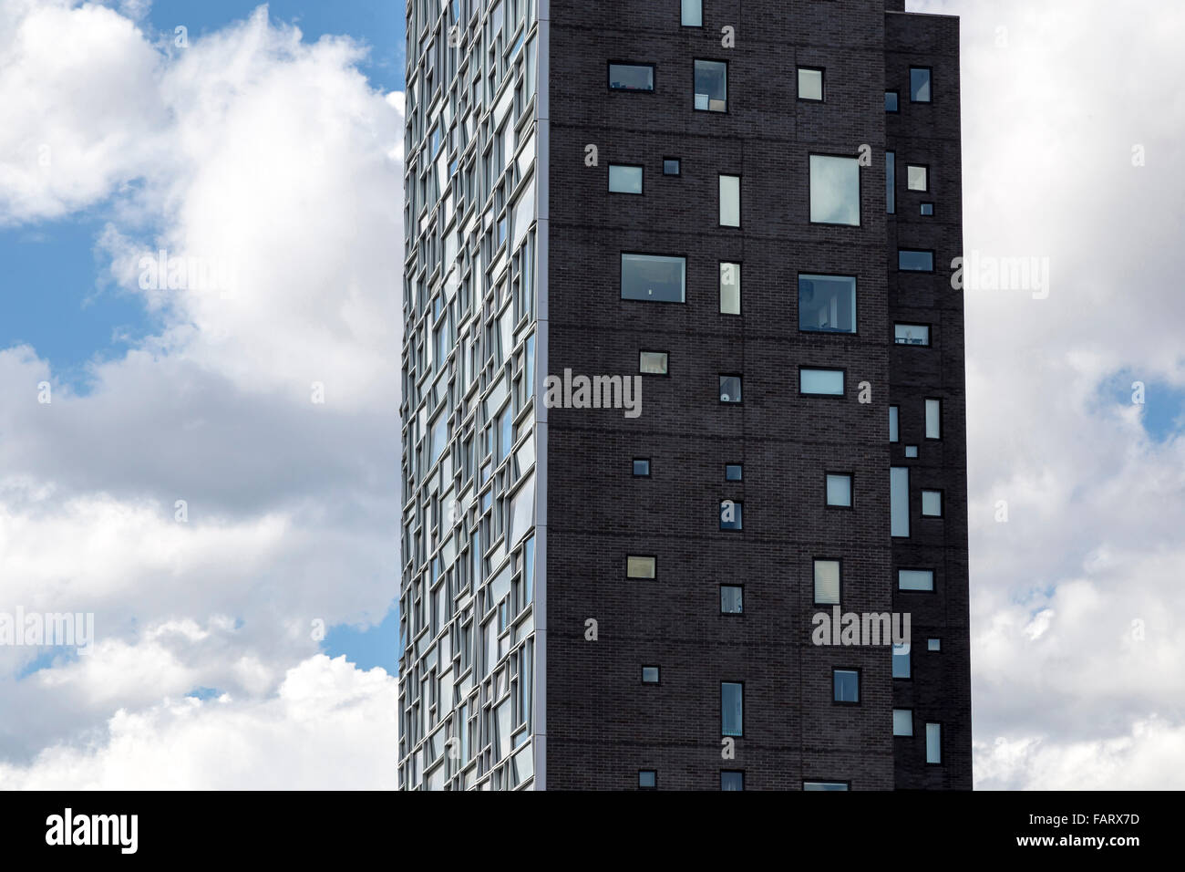 Jean Nouvel's 100 Eleventh Avenue, NYC, showing the rear and front ...