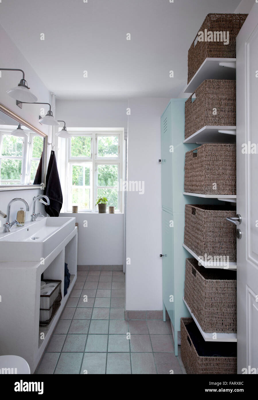 Ecology and Soft Colours. A kitchen utility area, with a sink and ...