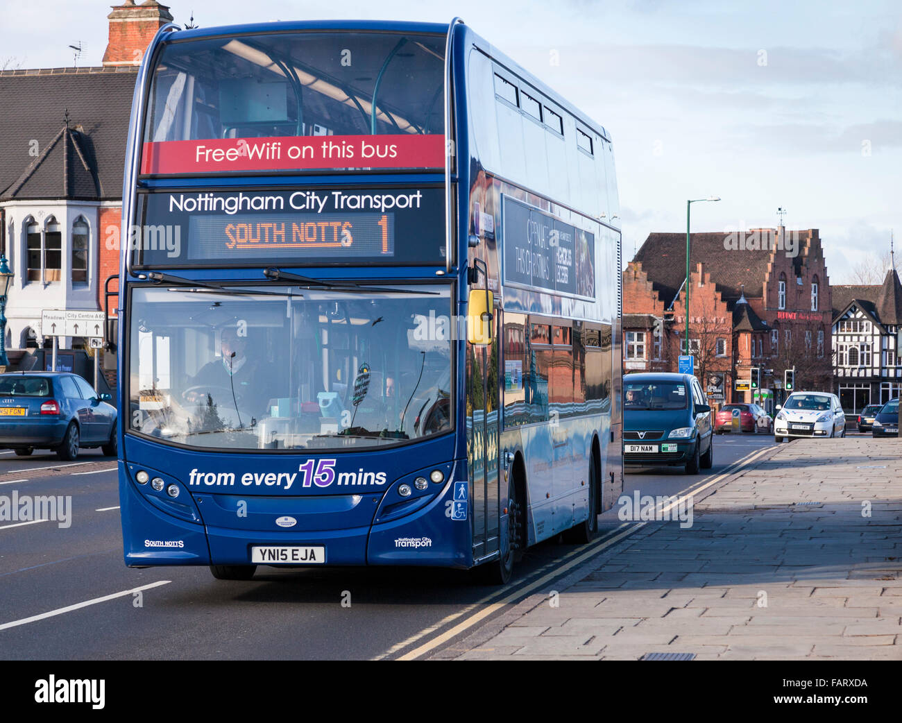 Alexander Dennis Enviro 400 double decker bus operated by Nottingham ...