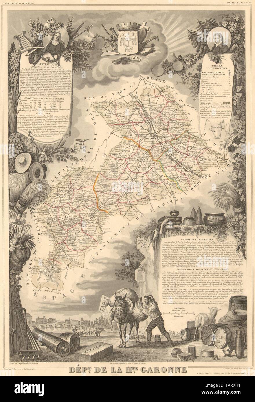 Map haute garonne hi-res stock photography and images - Alamy